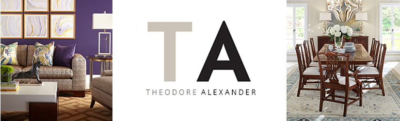 Theodore Alexander Furnishings | Brass and Burl