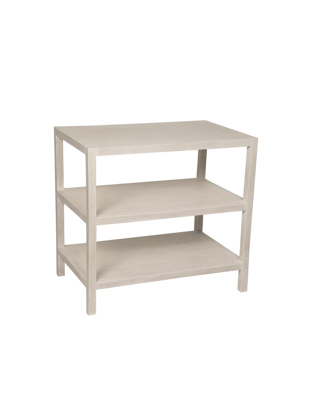 2 Shelf Side Table - White Wash | Noir GTAB235WH