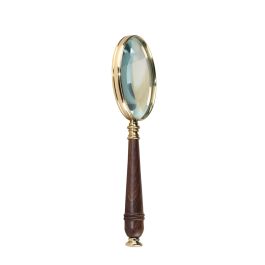 Magnifying Glass - Brass - Wood | Authentic Models AC099